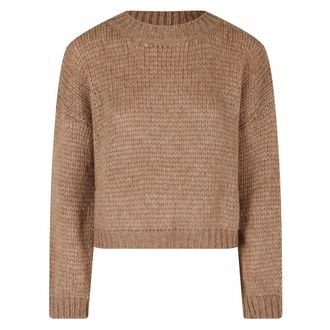 Roberto Collina Femme, Pulls, Brun, Taille: 40 FR Pulls &agrave; col rond