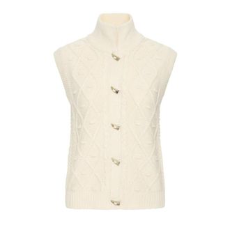 Ichi Ichi, Femme, Pulls, Beige, Taille: 42 FR Ihdestan WA Strik 20124343