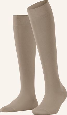 Falke Kniestr&uuml;mpfe Cotton Touch beige