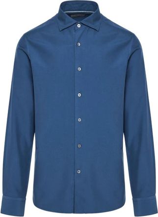 Canali Homme, Chemises, Bleu, Taille: M Camisa Sport