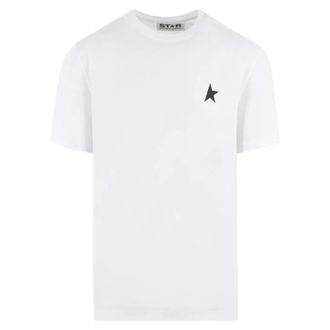 Golden Goose Homme, Tops, Blanc, Taille: M T-shirt Blanc Classique