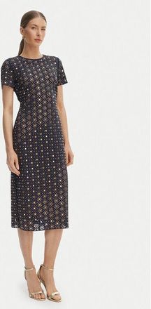 Michael Kors Kleid f&uuml;r den Alltag MS683HED6E Dunkelblau Slim Fit