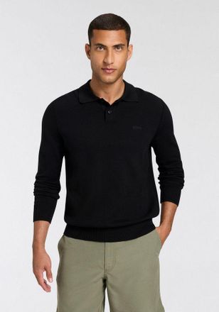 HUGO BOSS Polokragenpullover Asac mit Logo-Stickerei