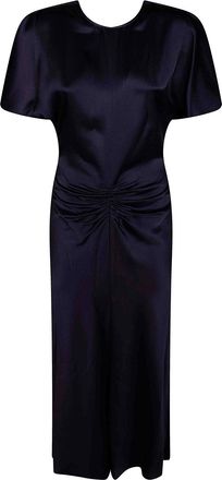 Victoria Beckham Robe Au Genou - Bleu