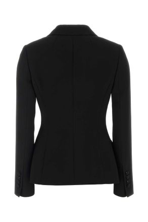 Dolce & Gabbana Wool Double-Breasted Blazer - Black
