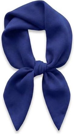 TigerTie &Eacute;charpe en mousseline pour femme - Unicolore - Taille du foulard 60 x 60 cm - 100% coton, bleu roi, Gr&ouml;&szlig;e: ca. L&auml;nge 60 cm, Breite 60 cm