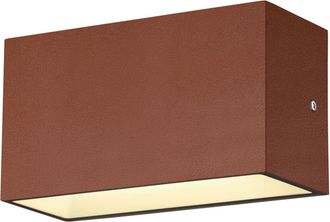 SLV SITRA M WL UP/DOWN, LED Outdoor Wandaufbauleuchte, rost farbend, CCT switch 3000/4000K
