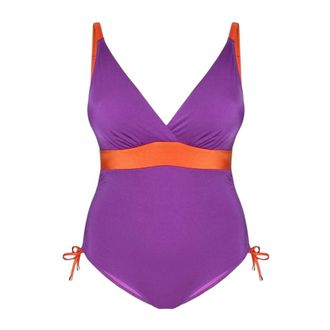 Fiorella Rubino Badeanzug mit Farbblock-Design - - Swimwear - Damen - Lila - XL