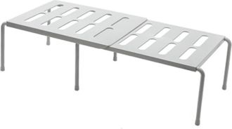 Soimiss Kunststoff Schuhregal Mehrschichtig Platzsparend Für Schuhe Und Hausschuhe Vielseitiger Schuhhalter Für Wohnzimmer Küche Büro Stapelbar Und Robust Gra