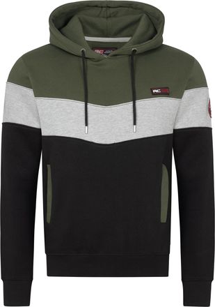 Rock Creek Herren Kapuzenpullover 3XL Dunkelgr&uuml;n H-407 Hoodie im Colorblock-Design mit Kordelzug Logo-Patch & Seitentaschen Bequemer Sweatshirt Pulli f&uuml;r Freizei