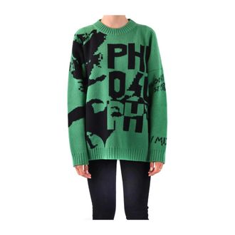Philosophy di Lorenzo Serafini Rundhals-Strickware - - Knitwear - Damen - Gr&uuml;n - 2XS