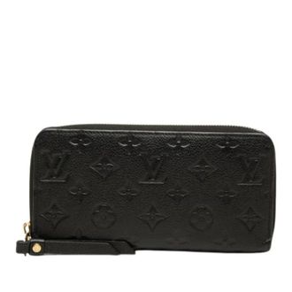 Louis Vuitton Pre-owned Monogram Empreinte Zip Around Wallet - - Pre-owned - Damen - Schwarzk - ONE SIZE
