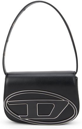 Diesel Womens Shoulder Bag 1dr Black Leather Calfskin Handbags Hand