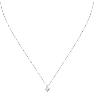 Cleor Collier en or 750/1000 et diamant de synthèse