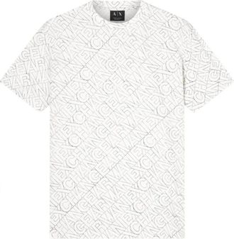 A|X Armani Exchange Homme, Tops, Blanc, Taille: L T-shirt