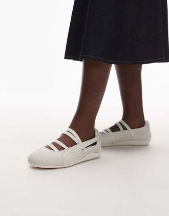 Puma Speedcat Python - Flache Ballerinas in Creme-Wei&szlig;