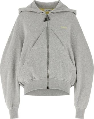 The Attico Femme, Sweatshirts et sweats &agrave; capuche, Gris, Taille: 34 FR Double Fleece Sweat &agrave; capuche