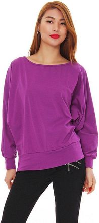 Mississhop Langarmshirt Damen-Sweatshirt mit Fledermausärmeln Ida