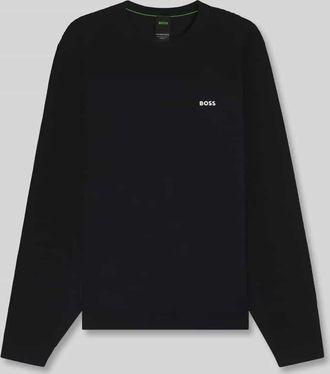 HUGO BOSS Pullover mit Logo-Schriftzug