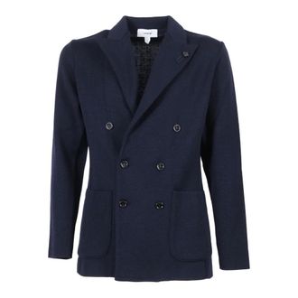 Lardini Doppelreihiger Blazer - - Jackets - Herren - Blau - M