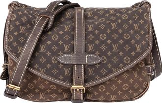 Louis Vuitton Crossbody Bags - Louis Vuitton Mini Lin Monogram Saumur 30 Crossbod - Gr. unisize - in Braun - f&uuml;r Damen