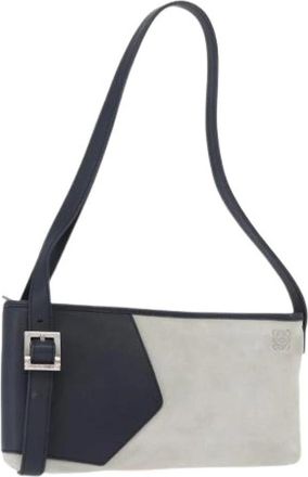 Loewe Pre-owned Leather Shoulder Bag - - Pre-owned - Damen - Grau - ONE SIZE