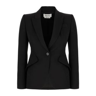 Alexander McQueen Stylische Jacken und Westen - - Jackets - Damen - Schwarzk - L