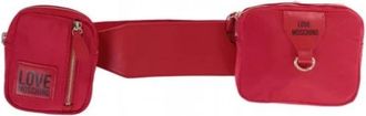 Love Moschino Femme, Sacs, Rouge, Taille: ONE Size Multi Pockets Waist Bag