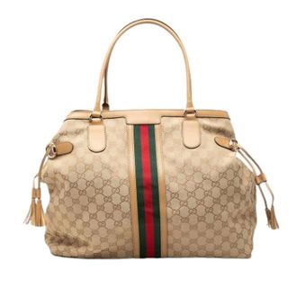 Gucci Sac cabas Pre-owned en toile - Femme - Pre-owned - Beige - Taille: ONE Size
