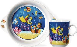 Ritzenhoff & Breker Kindergeschirr-Set HARIBO Seaworld | 2-teilig | blau