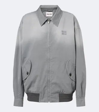 Miu Miu Blouson aus Baumwoll-Twill