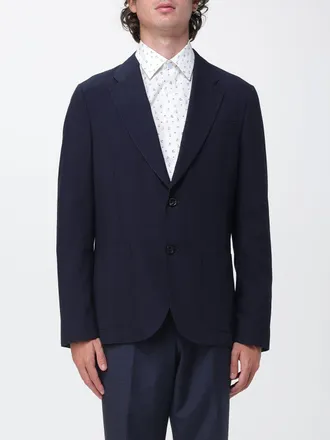 Paul Smith Blazer droit en laine avec poches plaqu&eacute;es