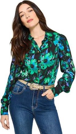 Joe Browns Vintage Floral Blouse, Bleu, 42 Femme