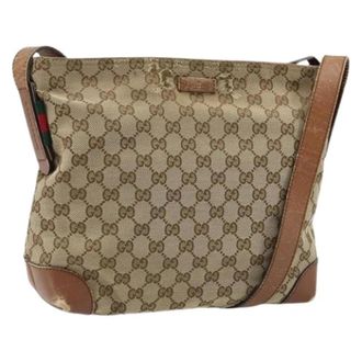 Gucci Pre-owned Vintage GG Canvas Schultertasche - - Pre-owned - Damen - Beige - ONE SIZE