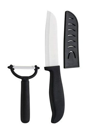 Premier messer & Schäler Set, Keramik, mit messerscheide