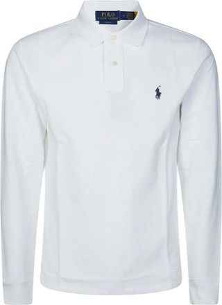 Polo Ralph Lauren Homme, Tops, Blanc, Taille: XL Polo &agrave; Manches Longues
