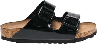 Birkenstock Arizona Birko-Flor Lack - - Shoes - unisex - Schwarzk - 36 EU