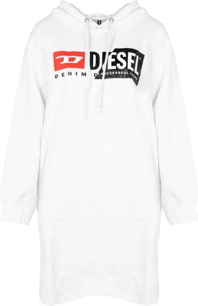 Diesel D-Ilse Hoodie Kleid - - Sweatshirts & Hoodies - Damen - Wei&szlig; - M