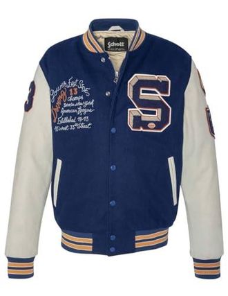 Schott NYC Blouson Homme LCTEDDYBD BLUE/OFFWHITE L
