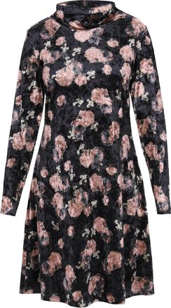 Usha Kleid Frauen schwarz mehrfarbig
