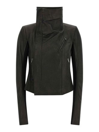 Rick Owens Lederjacke - Schwarz
