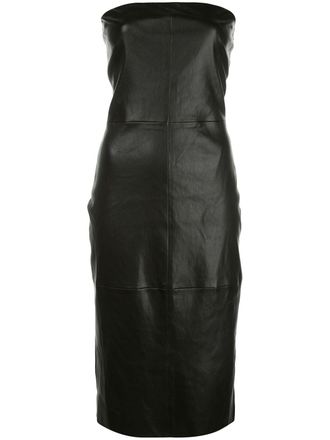 Rosetta Getty robe-bustier ajustée - Noir