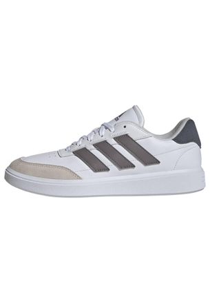 adidas Herren Courtblock Shoes, FTWR White/Taupe Oxide/Onix, 43 1/3 EU