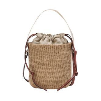 Chlo&eacute; Woody Small Basket - - Bags - Damen - Wei&szlig; - ONE SIZE