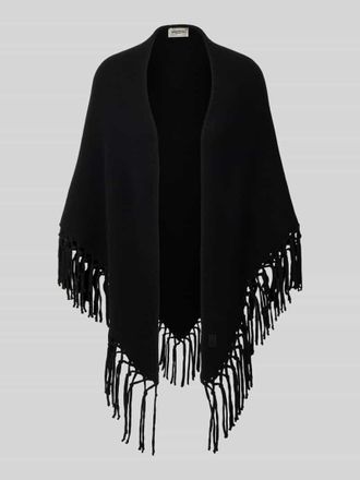 Max Mara Poncho aus reiner Schurwolle mit Fransen Modell TORNADO