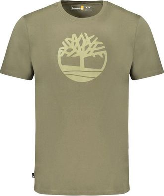 Timberland Homme, Tops, Vert, Taille: S T-shirt Homme en Coton Vert