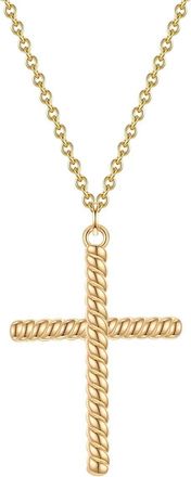 Glanzst&uuml;cke M&uuml;nchen Halskette - Sterling Silber Halskette Kreuz - Gr. unisize - in Gold - f&uuml;r Damen