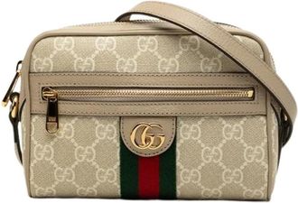 Gucci Sac bandouli&egrave;re Ophidia Pre-owned - Femme - Pre-owned - Beige - Taille: ONE Size