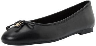 Tommy Hilfiger Damen Hilfiger Smooth Lthr Ballet Fw0Fw09006 Ballerinas, Black (Black), 40 EU