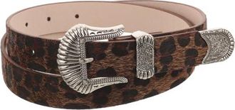 Valiclud Ceinture Femme Vintage En Similicuir Léopard Avec Boucle Sculptée - Accessoire Décoratif Pour Robes Et Jeans, Style Occidental Élégant